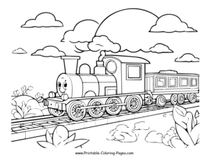 Trains Printable Coloring Pages: A Journey Of Creativity And Fun