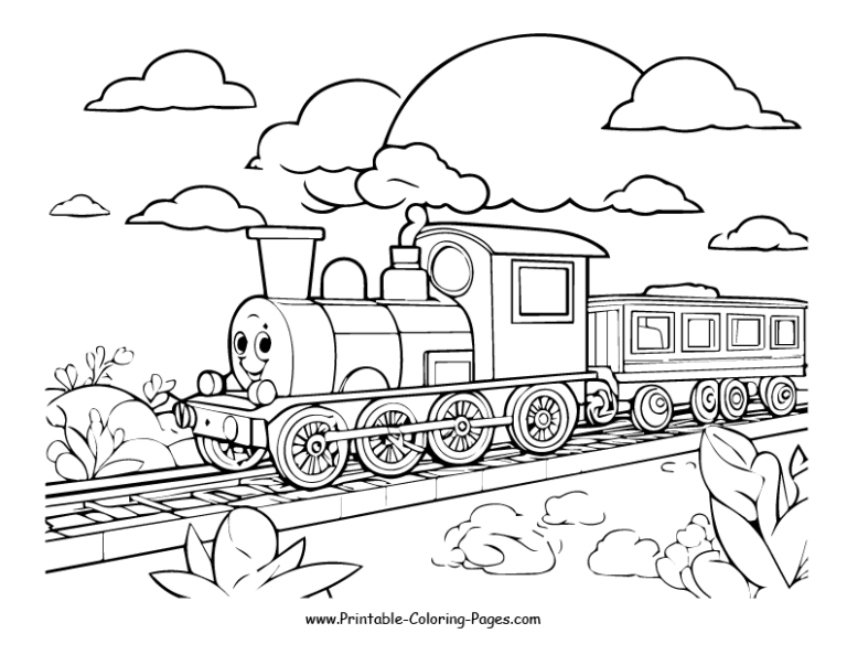 Trains Printable Coloring Pages: A Journey Of Creativity And Fun