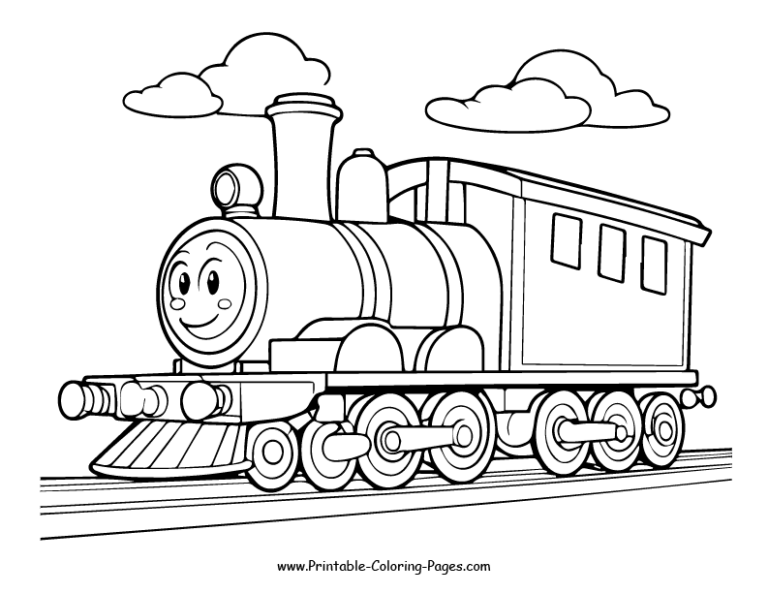 Trains Printable Coloring Pages: A Journey Of Creativity And Fun