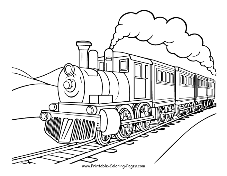Trains Printable Coloring Pages: A Journey Of Creativity And Fun