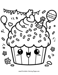 Cupcake Coloring Pages: Fun And Creative Activities For Kids (30 PDF)