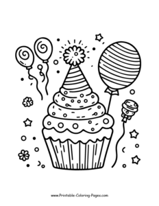 Cupcake Coloring Pages: Fun And Creative Activities For Kids (30 PDF)