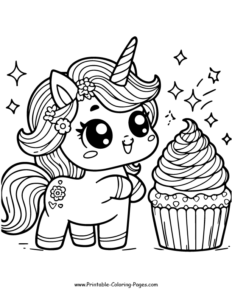Cupcake Coloring Pages: Fun And Creative Activities For Kids (30 PDF)