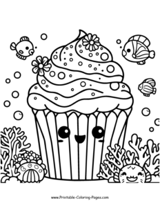 Cupcake Coloring Pages: Fun And Creative Activities For Kids (30 PDF)