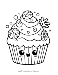 Cupcake Coloring Pages: Fun And Creative Activities For Kids (30 PDF)