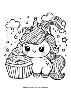 Cupcake Coloring Pages: Fun And Creative Activities For Kids (30 PDF)