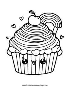 Cupcake Coloring Pages: Fun And Creative Activities For Kids (30 PDF)