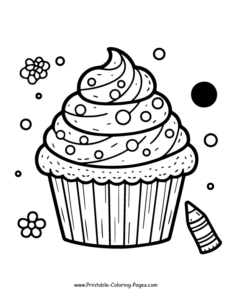 Cupcake Coloring Pages: Fun And Creative Activities For Kids (30 PDF)