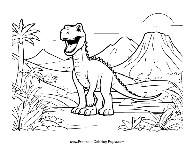 Amazing Dinosaur Coloring Pages : Explore The Jurassic World Of ...