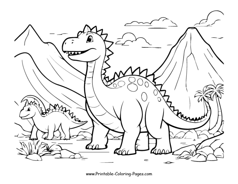 Amazing Dinosaur Coloring Pages : Explore The Jurassic World Of ...