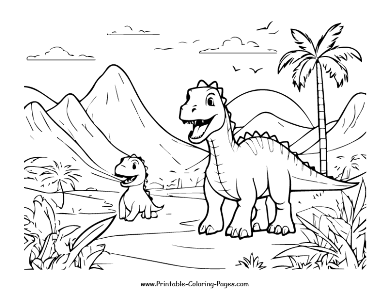 Amazing Dinosaur Coloring Pages : Explore The Jurassic World Of ...