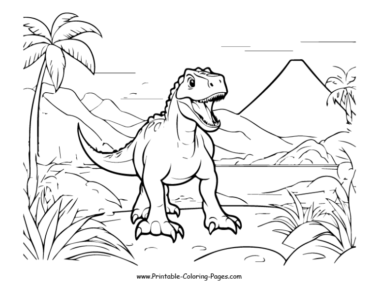 Amazing Dinosaur Coloring Pages : Explore The Jurassic World Of ...