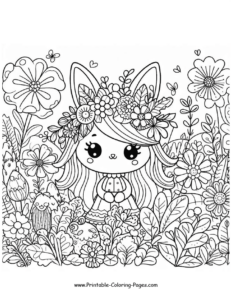 Spring Coloring Pages: A Delightful Journey Into The Colors Of Spring ...