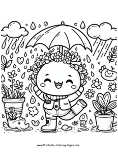 Spring Coloring Pages: A Delightful Journey Into The Colors Of Spring ...