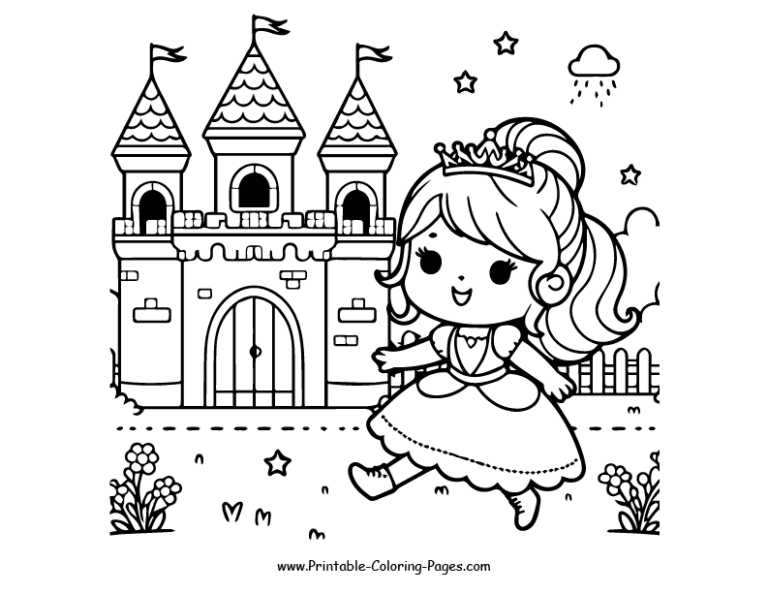 Princess Coloring Pages Magical 20 PDF