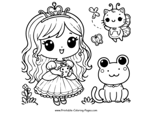 Princess Coloring Pages Magical 20 PDF