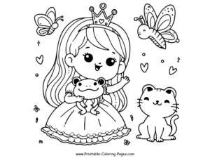 Princess Coloring Pages Magical 20 PDF