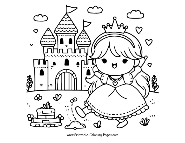 Princess Coloring Pages Magical 20 PDF