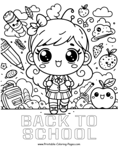 Back To School Coloring Pages (25 Free PDFs)