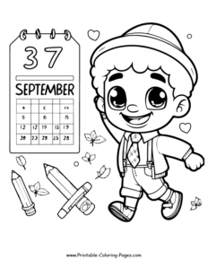 Free Printable September Coloring Pages Free 30 PDF