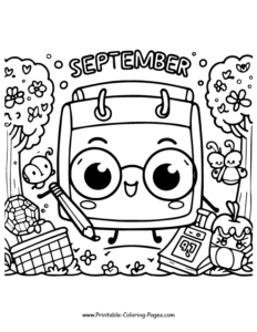 September Coloring Pages Free 30 PDF