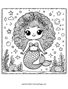 Mermaid Coloring Pages The Magical Creature