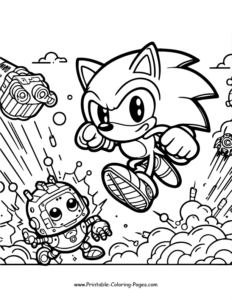 Free Ultimate Collection Of Sonic Coloring Pages: Free Printables For Kids!